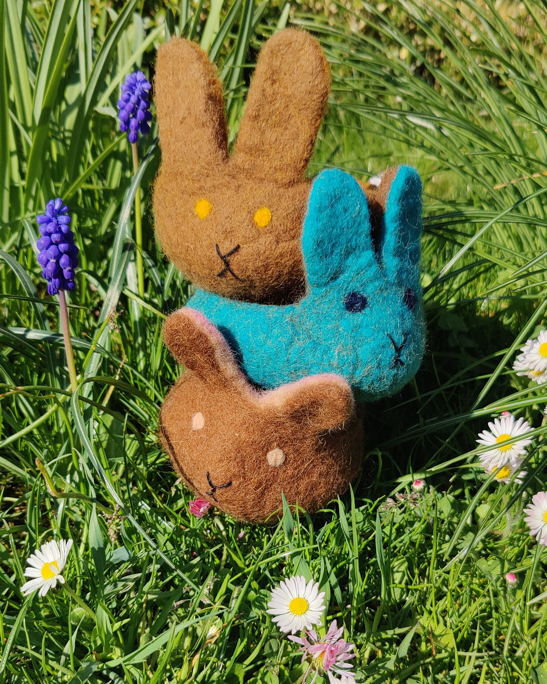 Hasenkorb filzen - Filzen mit Kindern